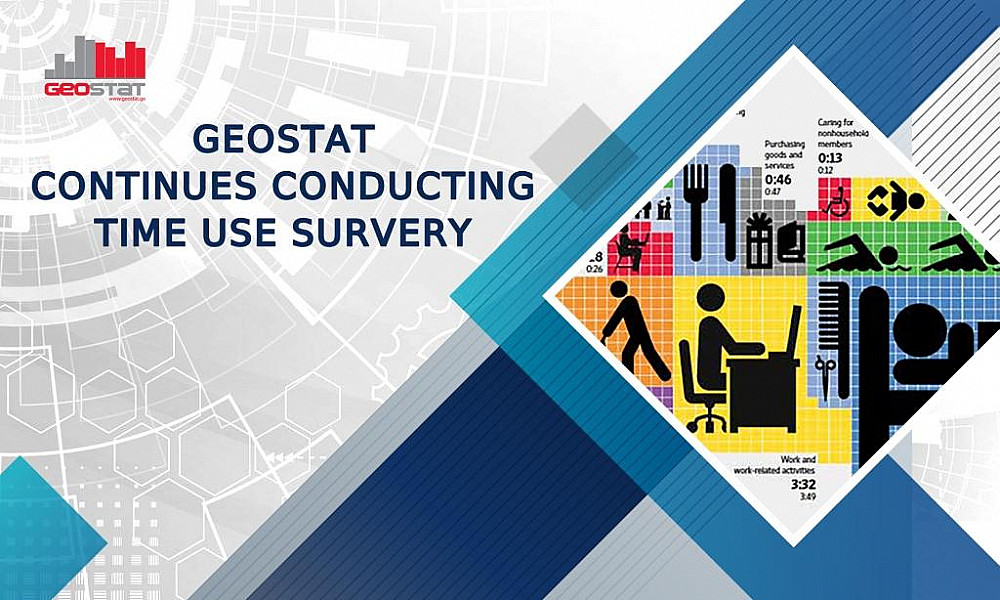 Geostat continues conducting Time Use Survey
