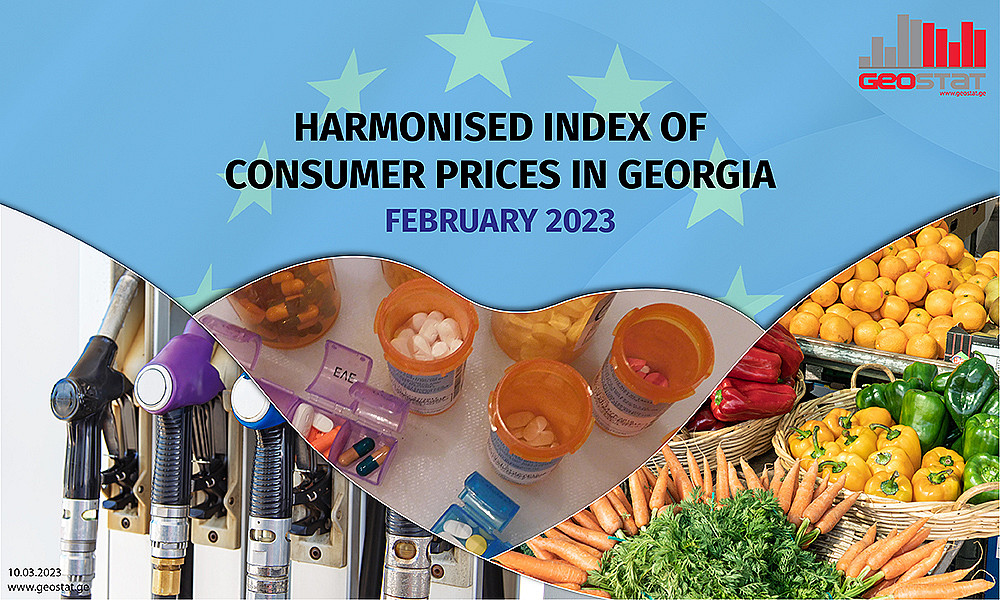 Harmonized Index of Consumer Prices in Georgia (February, 2023)
